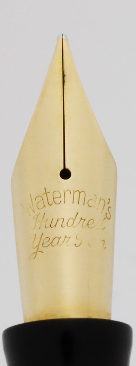 Waterman Hundred Year Pen (1942) - Standard, Blue Ribbed, Flexible Fine ...
