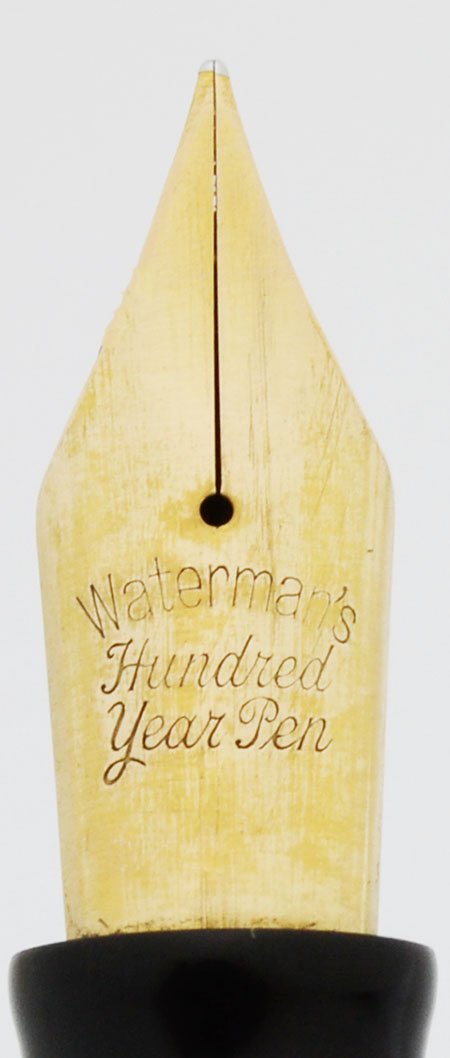 Waterman Hundred Year Pen - Oversized, Smooth Black, 14k Flexible ...