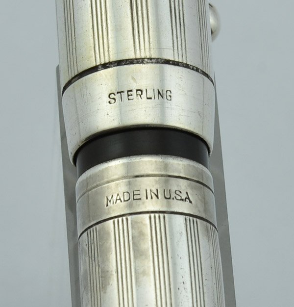 Waterman 452 Fountain Pen - Sheraton (Lined) Sterling, Flexible Extra ...