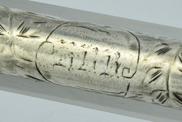 Waterman 452 1/2 V Fountain Pen - Fully Etched Sterling, Flexible Ideal ...