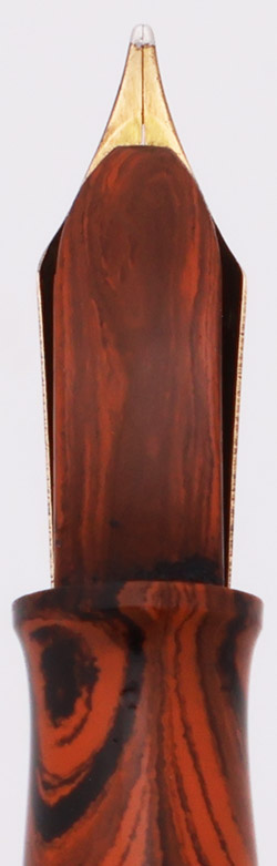 Waterman 52 1/2 V Ring Top Fountain Pen (1920s) - Red Ripple w GT ...