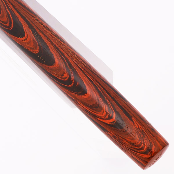 Waterman 52 1/2 V Ring Top Fountain Pen (1920s) - Red Ripple w GT ...