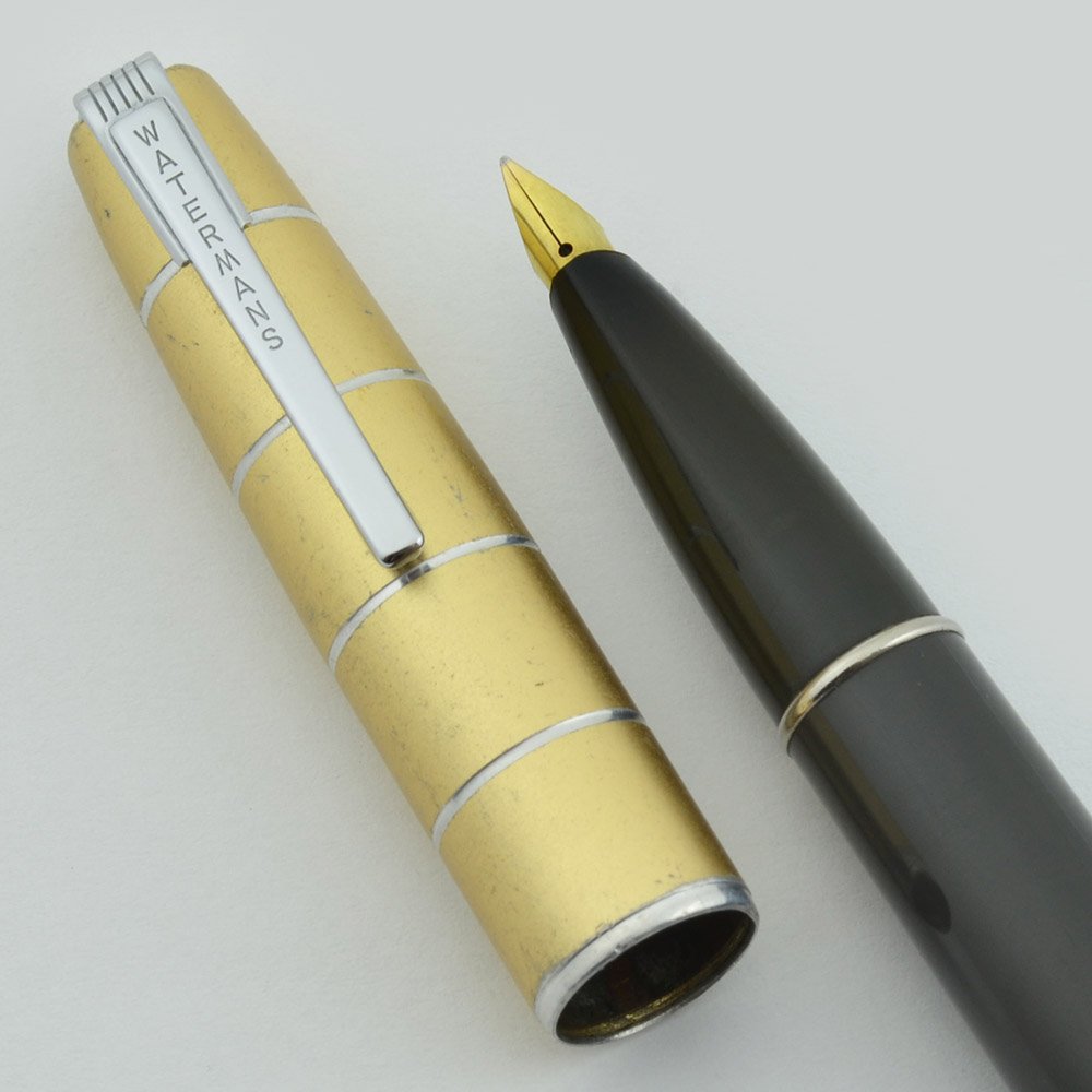 Waterman Taperite Crusader Fountain Pen - Gray, Fine (Very Nice ...