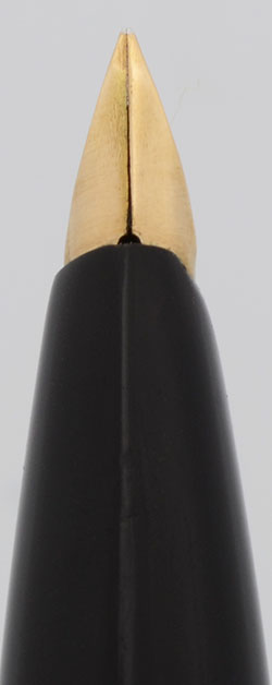 Waterman Taperite Citation Fountain Pen (1940s) - Black, Wide Gold Band ...