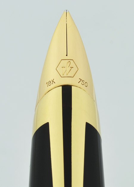 Waterman Edson Fountain Pen - Ruby Red, Medium 18k Nib (Excellent w ...