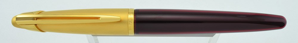 Waterman Edson Fountain Pen - Ruby Red, Medium 18k Nib (Excellent w ...