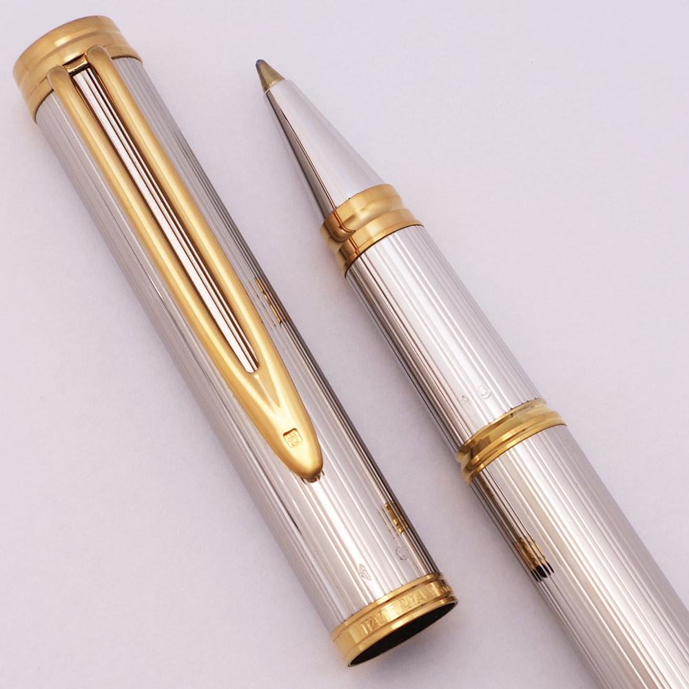 Waterman Le Man 200 Sterling Rollerball Pen (1990's) - Sterling Silver ...