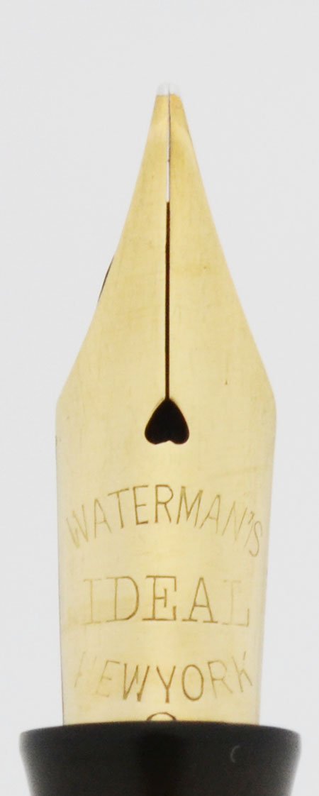 Waterman 52 1/2 Fountain Pen - BCHR w Two Bands on Barrel, Flexible ...