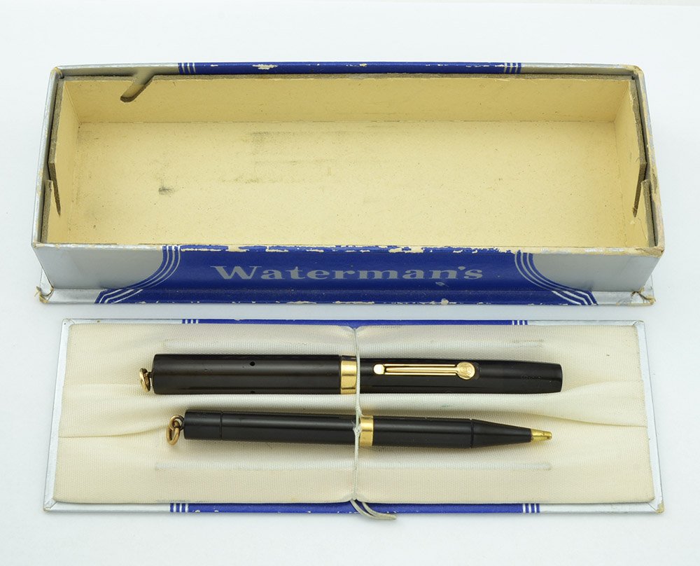 Waterman 52 1/2 V Set in Box - Smooth BHR, Flexible #2 Nib (Excellent+ ...