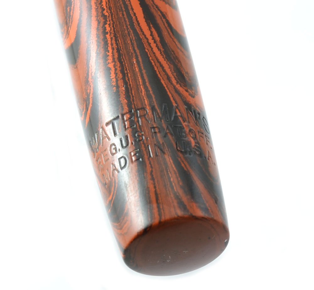 Waterman 52 Red Ripple Fountain Pen - Semi-Flex Fine #2 Nib (Excellent ...