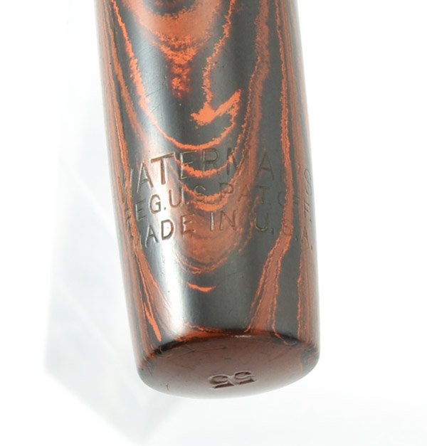 Waterman 55 Fountain Pen - Red Ripple, Gold Cap-Top, Medium Flexible #5 ...