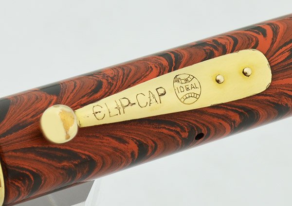 Waterman 55 Fountain Pen - Red Ripple, Gold Cap-Top, Medium Flexible #5 ...