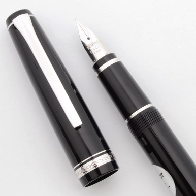 Pilot Falcon Resin Fountain Pen - Black, Rhodium Trim, 14k SEF Soft ...