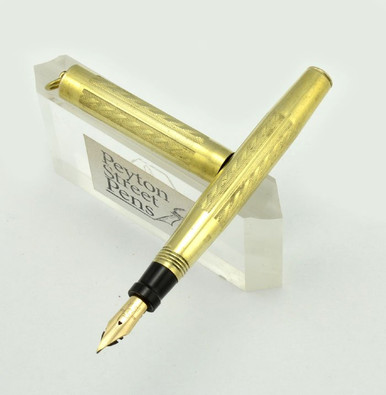 Superite Gold Filled Fountain Pen - Ring Top, YGF,14k Fine Full Flex ...