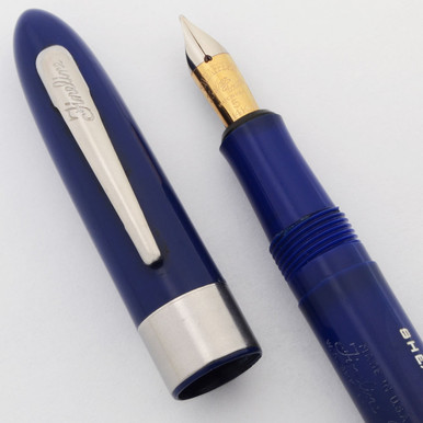 Sheaffer Fineline "Service Pen" Fountain Pen (1940s) - Blue w/Silver ...