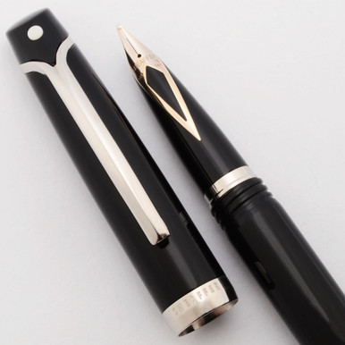 Sheaffer Valor Fountain Pen (Italy, mid-2000s) - Black w Palladium Trim ...