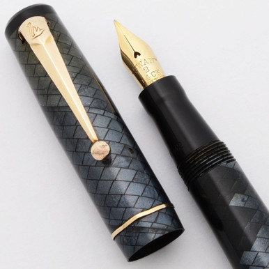 Mabie Todd Swan SM 205/83 Fountain Pen (UK, 1939) - Blue "Snakeskin ...