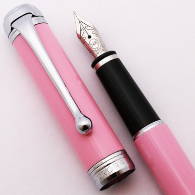 Aurora Talentum Finesse Fountain Pen - Pink w Chrome Trim, 14k Extra ...