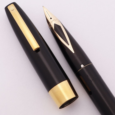 Sheaffer Imperial IV Touchdown Fountain Pen (1960s) - Black w/GT, Fine ...