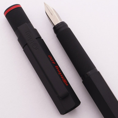 Rotring 600 Fountain Pen - 3rd Generation, Matte Black, Steel Extra ...