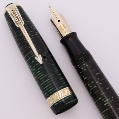 Parker Vacumatic Major Fountain Pen (1940s) - Emerald Pearl w/GP Trim ...