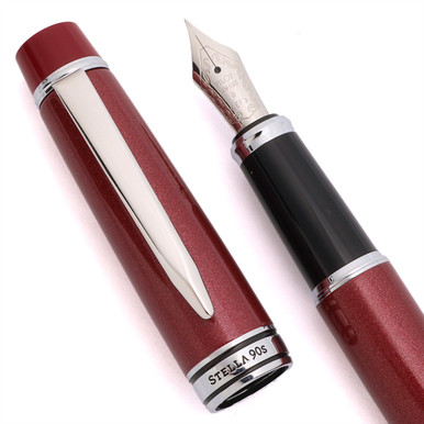 Pilot Stella 90s Fountain Pen (2009) - Ruby Red Lacquer, Rhodium Plated ...