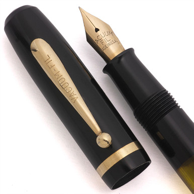 Sheaffer Sub-brand Vacuum-Fil Fountain Pen (1930s) - Black w GT, Amber ...