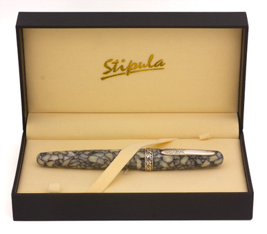 Stipula Etruria Fountain Pen Limited Edition - Cracked Ice Marble Resin ...