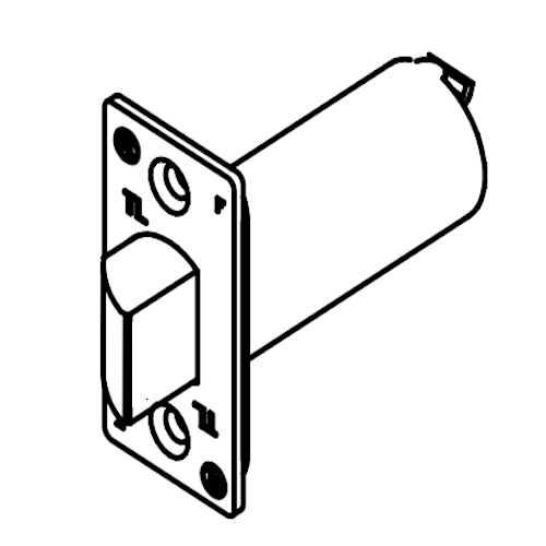 E9073T 2-3/4" Square Corner Springlatch for Non-Keyed Functions ...
