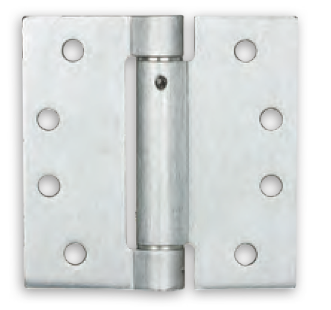 4" x 4" Spring Hinges, Square Corner (Pair) - Delaney Hardware
