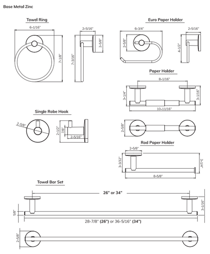 Acadia 900 Series Towel Ring - Delaney Hardware