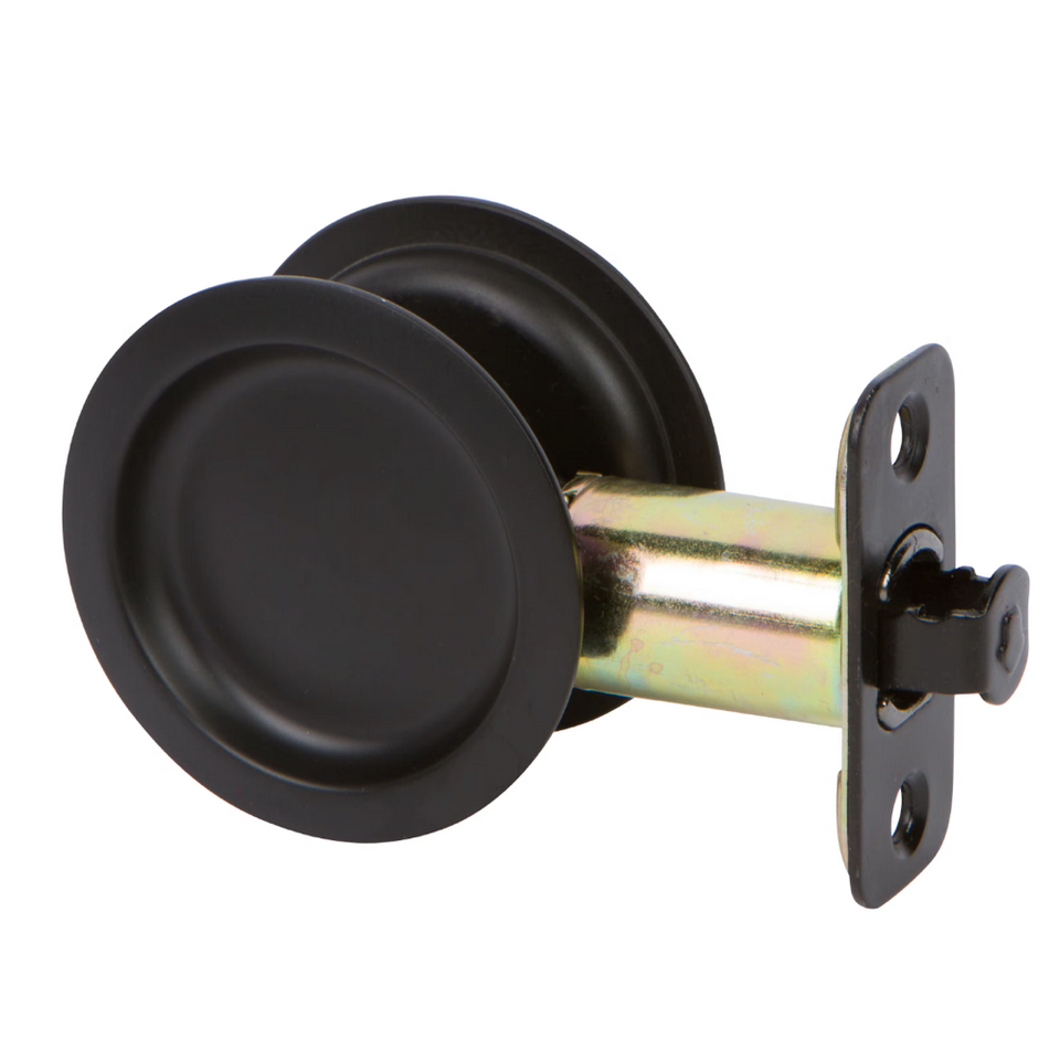 Contemporary Round Passage Pocket Door Lock