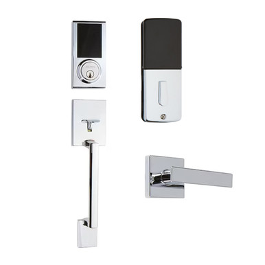 Avino Handleset with KP300 Deadbolt, Polished Chrome (US26) - Delaney ...