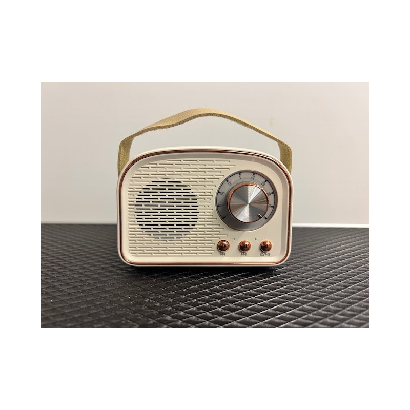Retro Radio Bluetooth Speaker - Vintage White