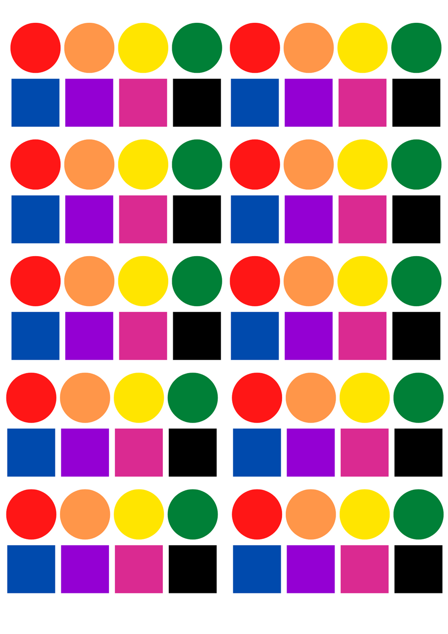 Paint Your Own Palettes Dots and Squares Purple