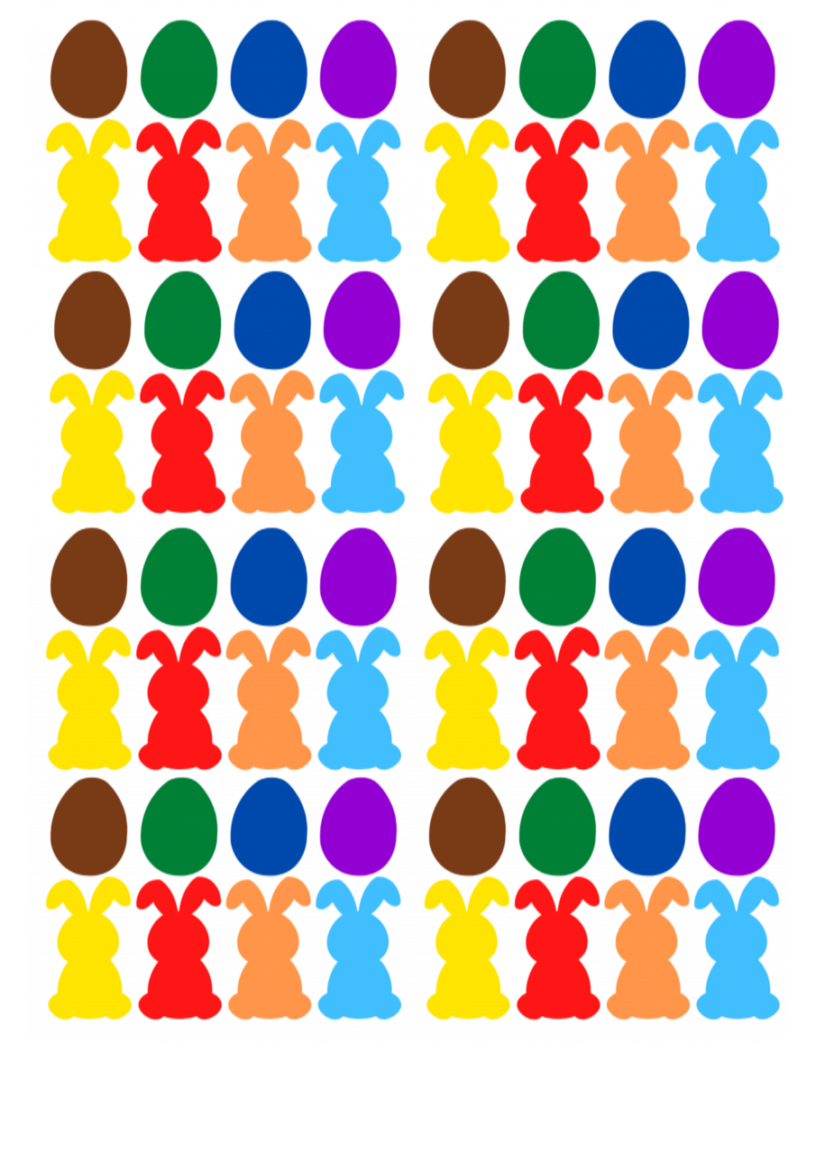 Paint Your Own Palette Bunnies and Eggs for Easter