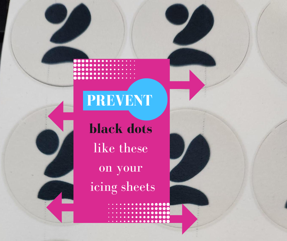 Black Dots on Your Icing Sheets? Eek!! - Edible Image Supplies