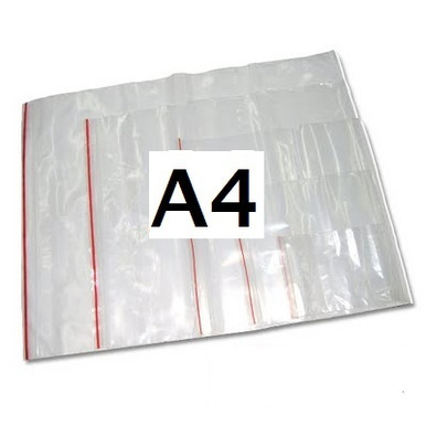A4 size zip lock bags store