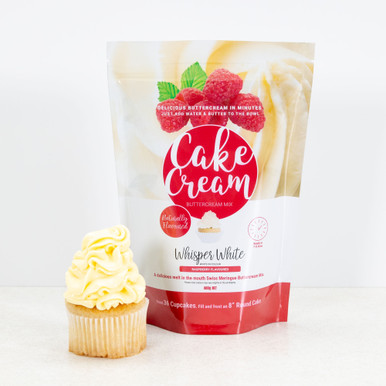 Cake Cream Whisper White - Raspberry Flavour 400g