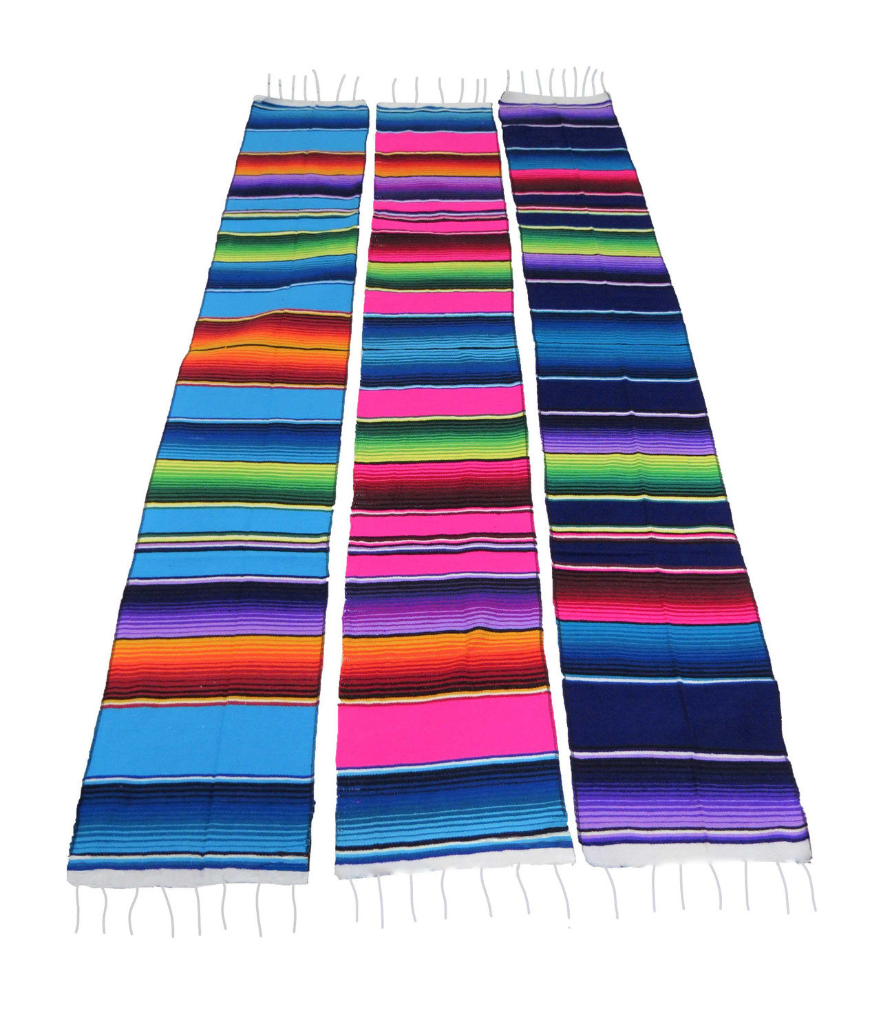 Mexican Serape Sarape Table Runner 12" wide 72" long