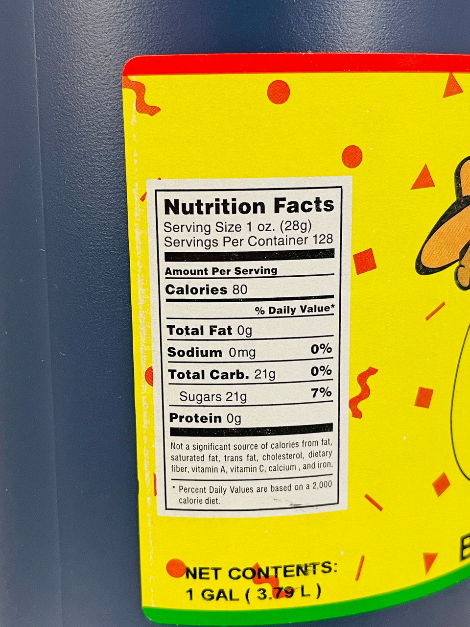 Blue Coconut Sno Cone Syrup 1 Galon 128 Ounce Raspa Coco Azul Flavor Chuy's