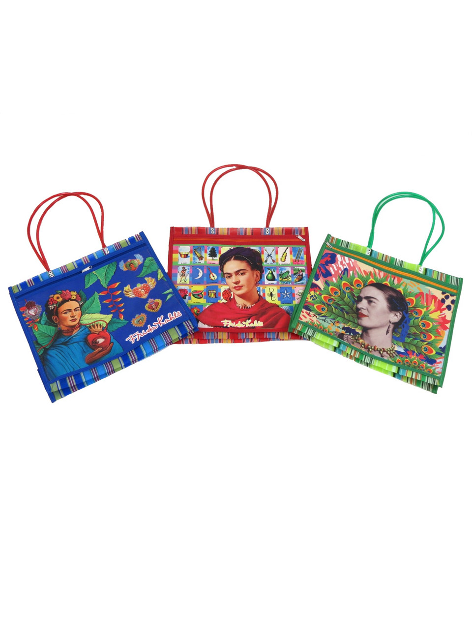 Assorted 3 Pack Mexican Frida Kahlo ASA Fina Bags: Random Assortment of ...