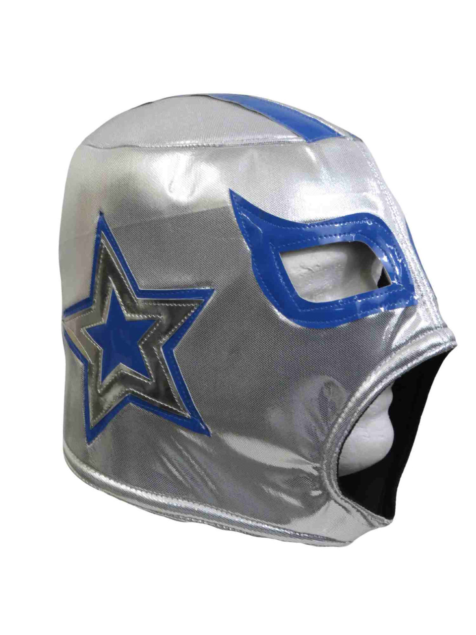 Dallas Cowboys Lucha Libre Mask - Silver with Star - Get Yours