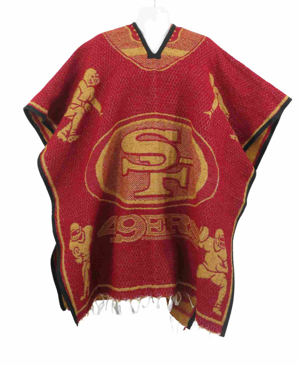 NFL San Francisco 49ers Poncho - Reversible, 100% Acrylic Football Gear