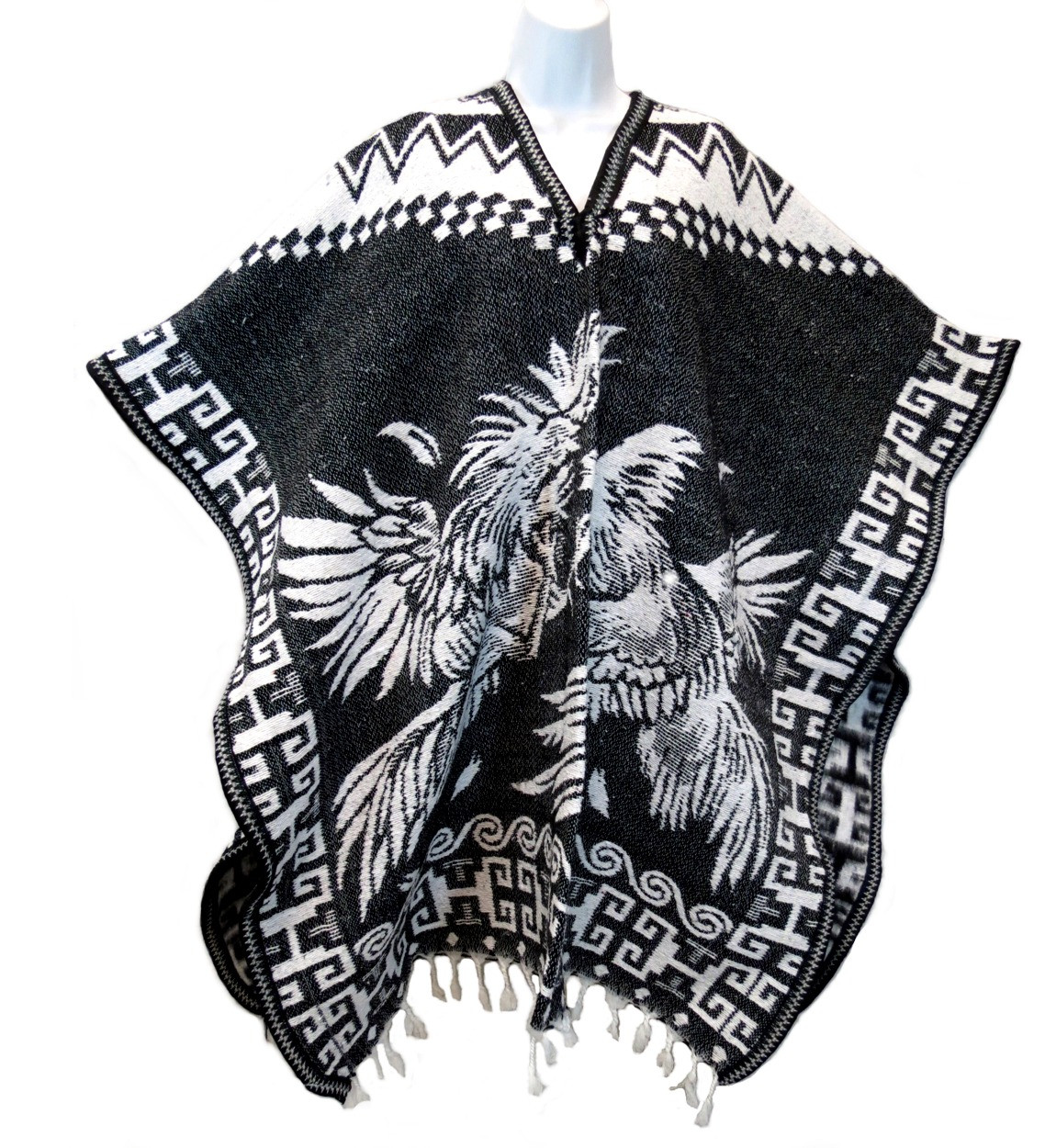 Order Mexican Poncho with Roosters – Traditional and Unique