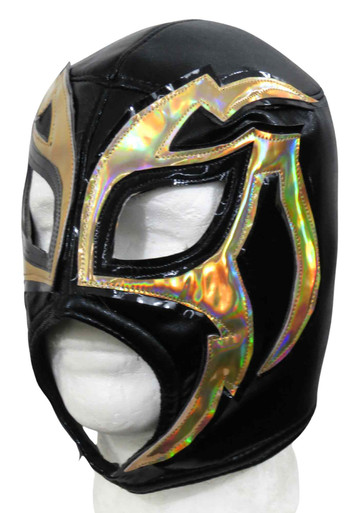 SHOCKER Adult Lucha Libre Wrestling Mask (Pro-Fit) Costume Wear - Black ...
