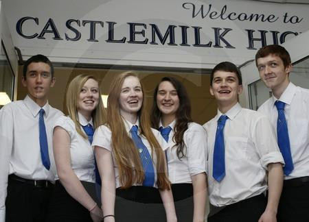 23682485-Castlemilk High School sixth year pupils, from left, David ...