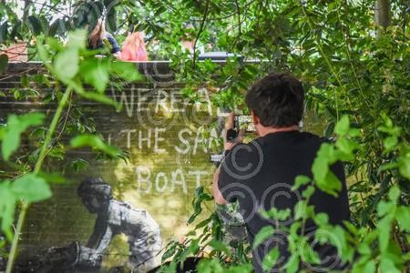39085511-Graffiti done by Banksy at Nicholas Everitt Park in Lowestoft ...