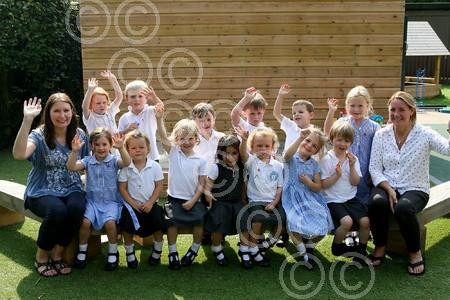 33929243-The reception class at Tackley Primary School with left class ...