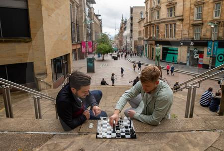 39060521-Michael O Donnell, left, and Alex Duff creators of Clydeside ...